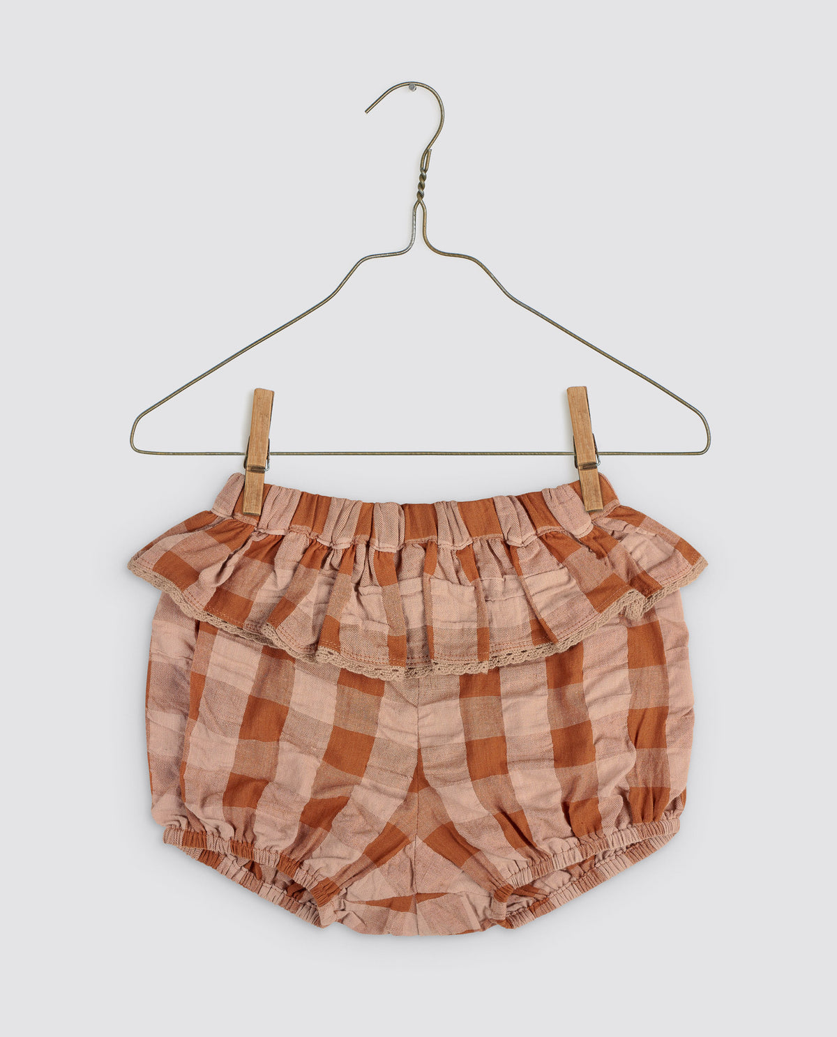 Little Cotton Clothes - Poppy Frilly Bloomers - Seersucker Gingham